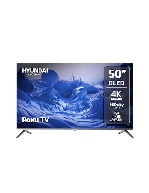 Pantalla Smart TV LED de 50 pulgadas 4K/UHD HYLED5026QR con Roku Tv 1